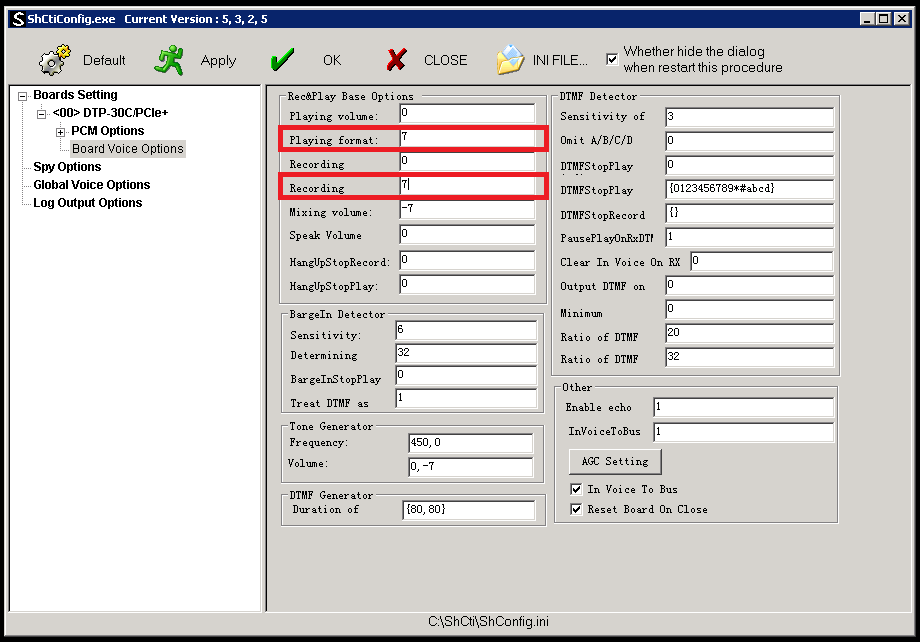 T1 Voice Card Configuration