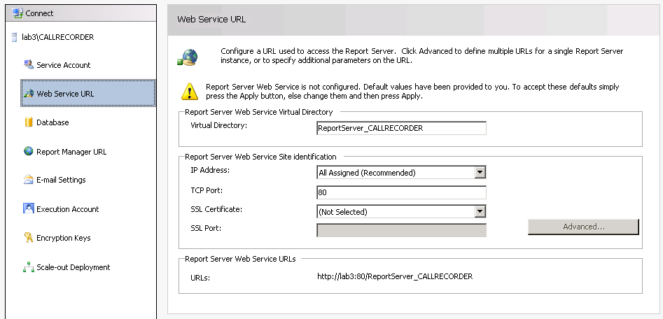Installing SQL Server Reporting Services